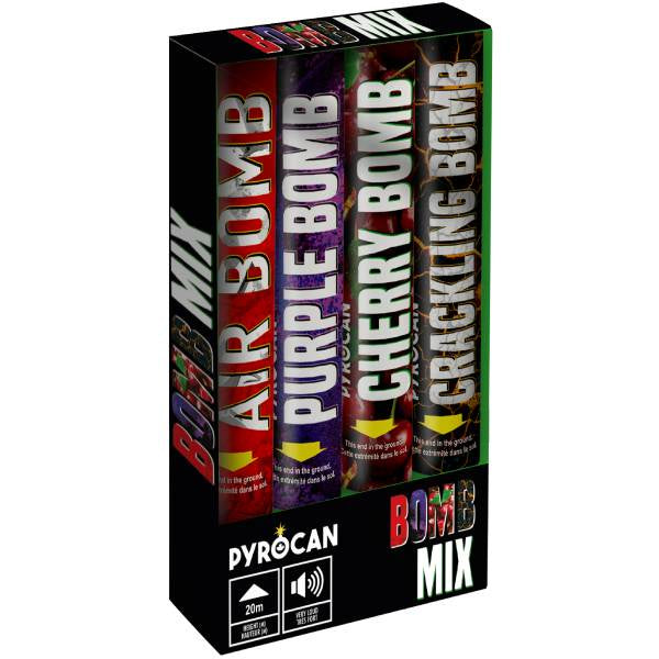Bomb Assortment 4-pack | Fireworks Sound Shells – Rocket.ca